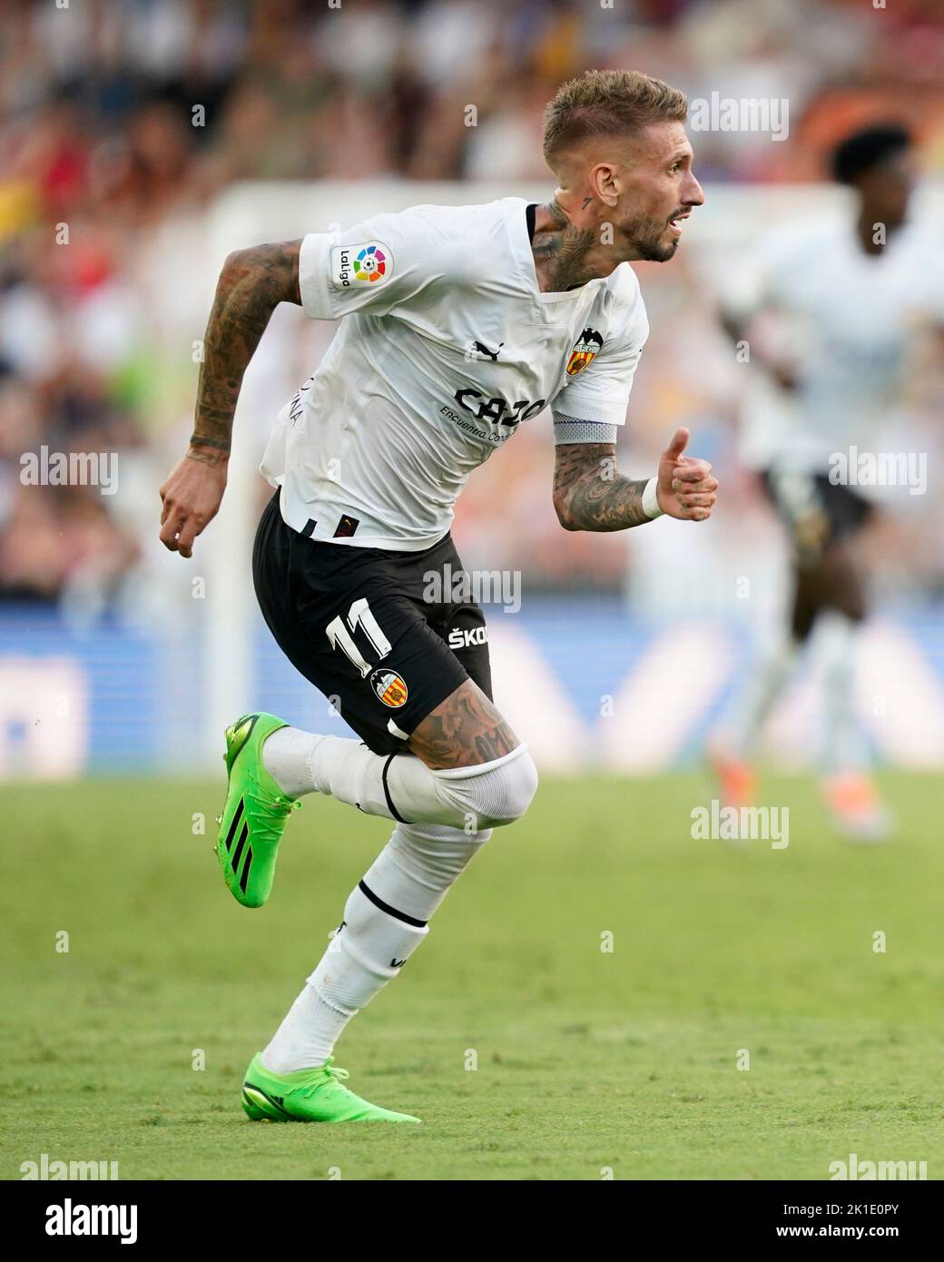 Samu Castillejo of Valencia CF during the La Liga match between ...