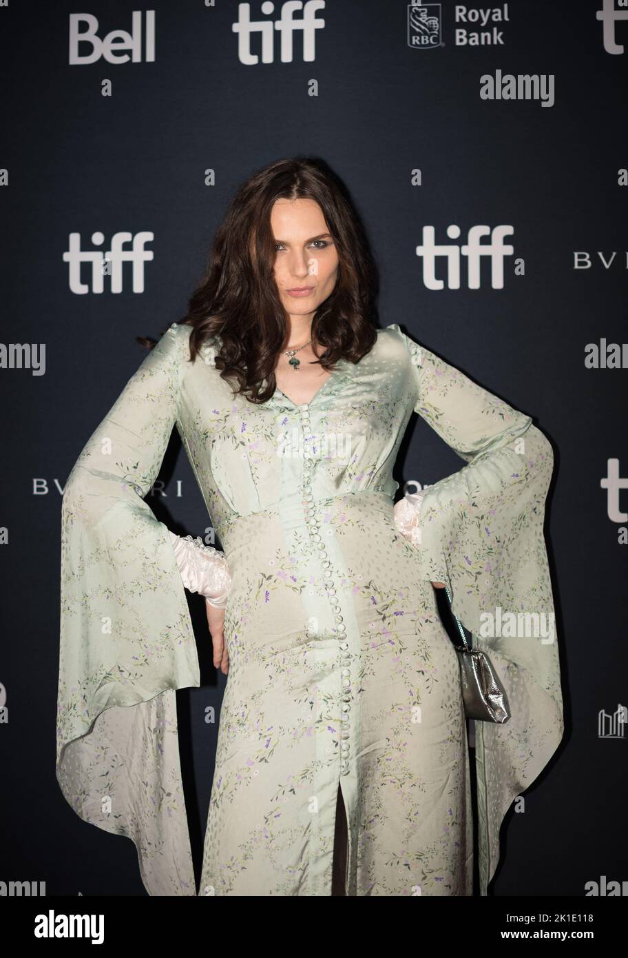 Actor Andreja Pejic poses for a photograph on the last red carpet ...