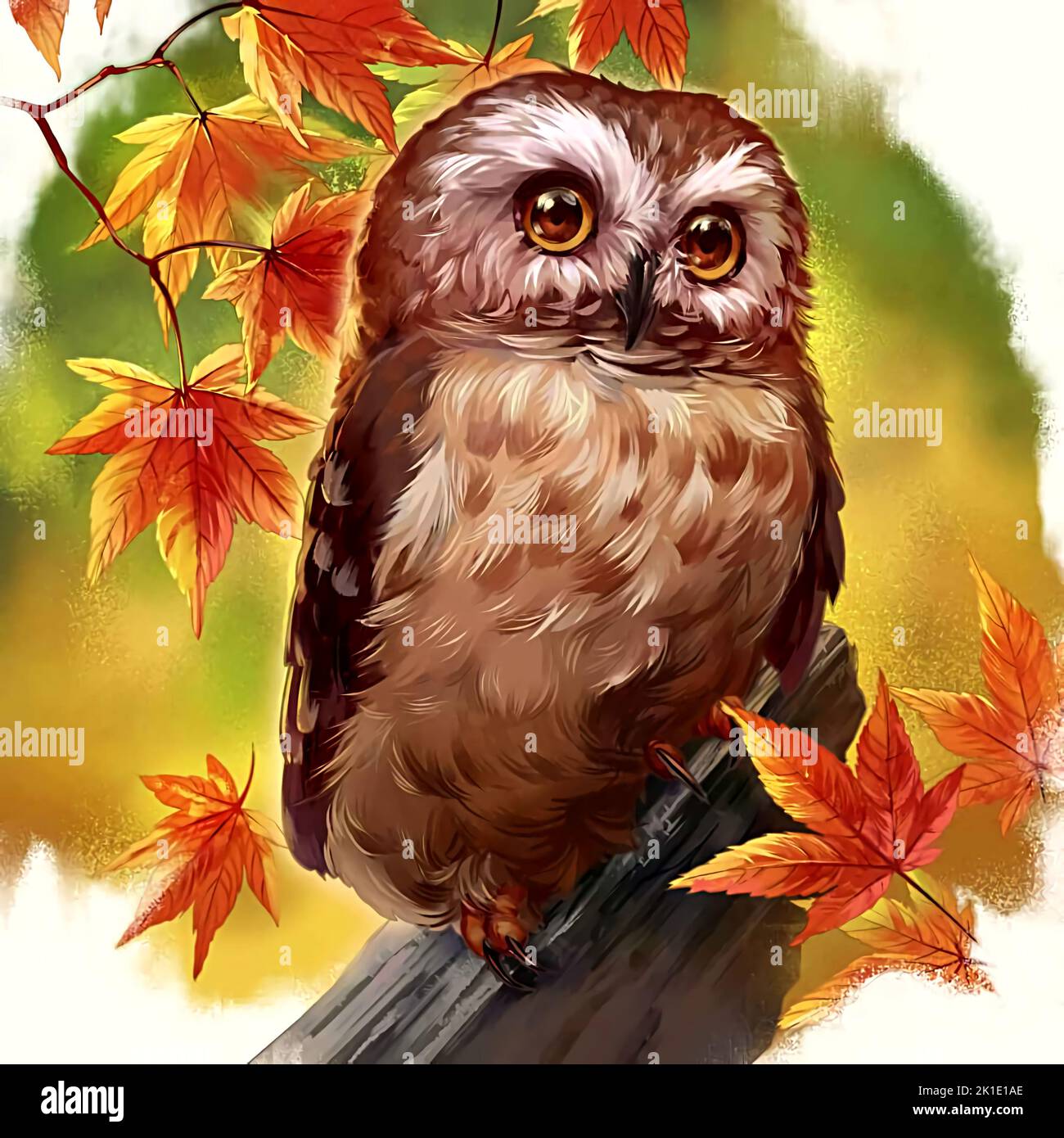 Owl drawing hi-res stock photography and images - Alamy