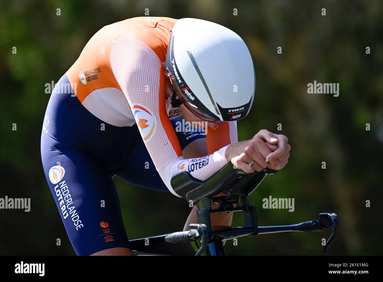 Dutch Ellen Van Dijck pictured in action during the women elite ...