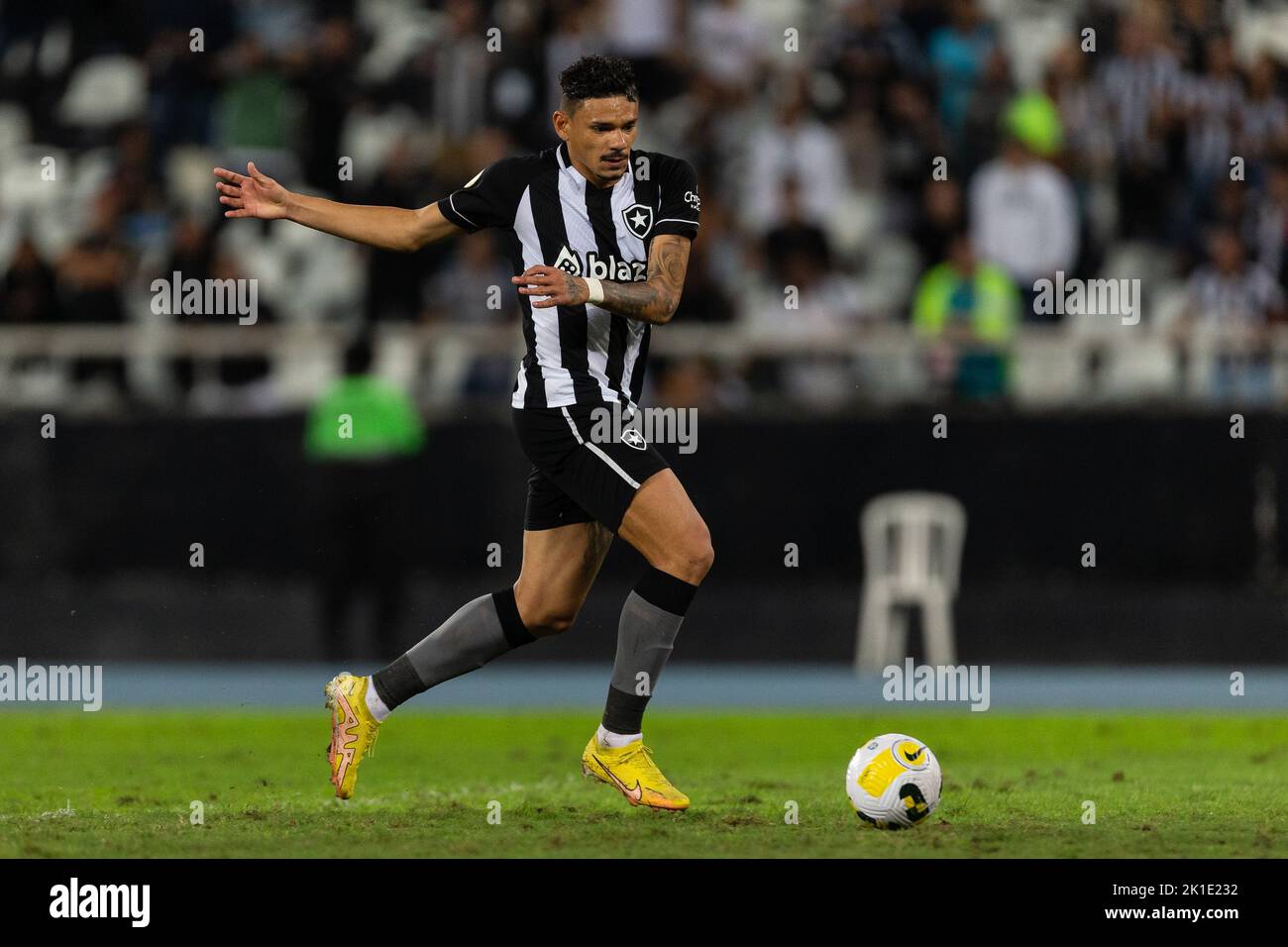 TIQUINHO SOARES of Botafogo celebrates a goal during the match between ...
