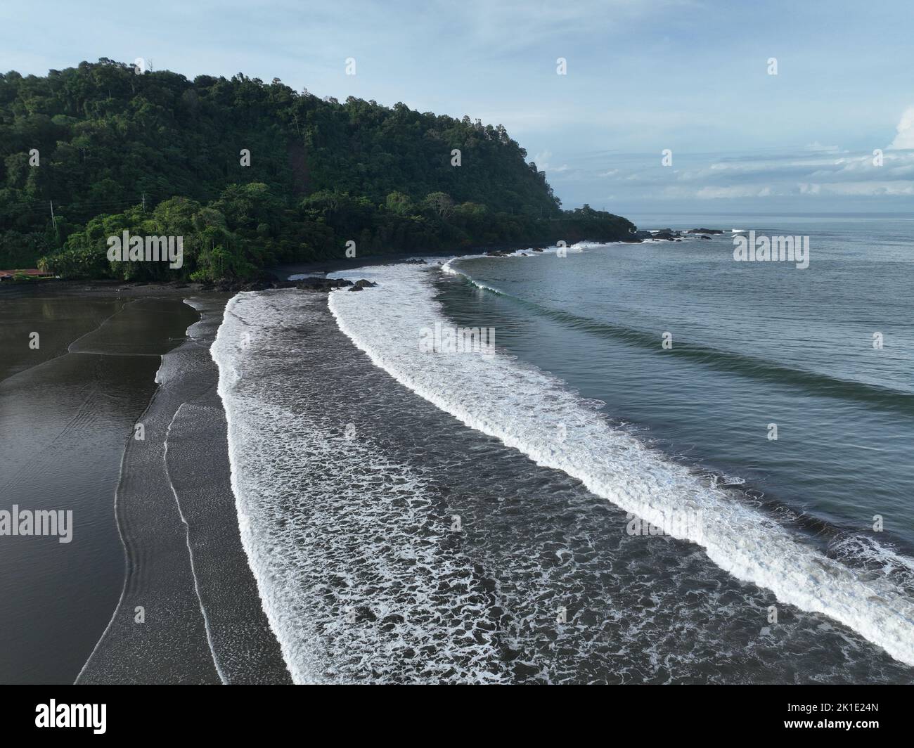 Aerial View of Tropical Jaco Beach, Garabito in Costa Rica from the ...