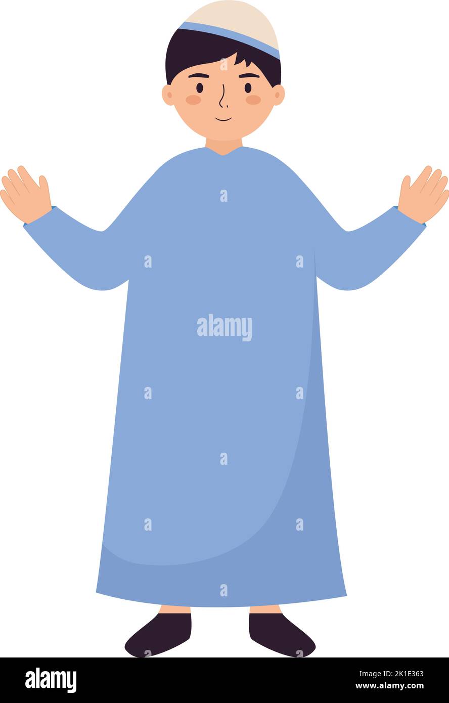 muslim boy illustration Stock Vector Image & Art - Alamy