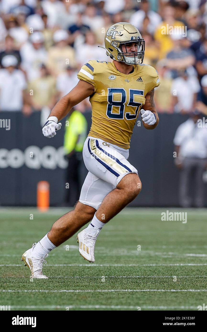 September 17, 2022: Georgia Tech's Billy Ward (85) in action during the ...