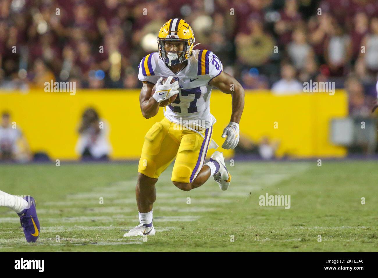 September 17, 2022: LSU running back Josh Williams (27) breaks loose ...