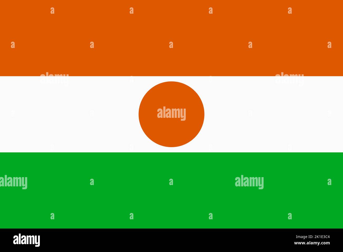 Niger flag. Nigerian national banner and patriotic symbol. Official ...