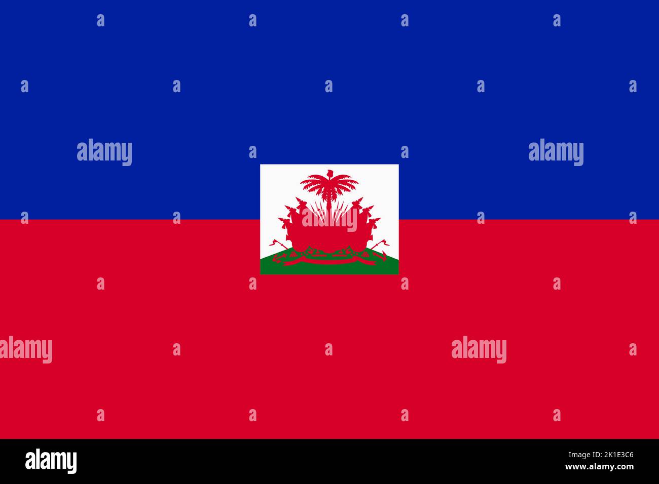 Haiti flag. Haitian national banner and patriotic symbol. Official ...