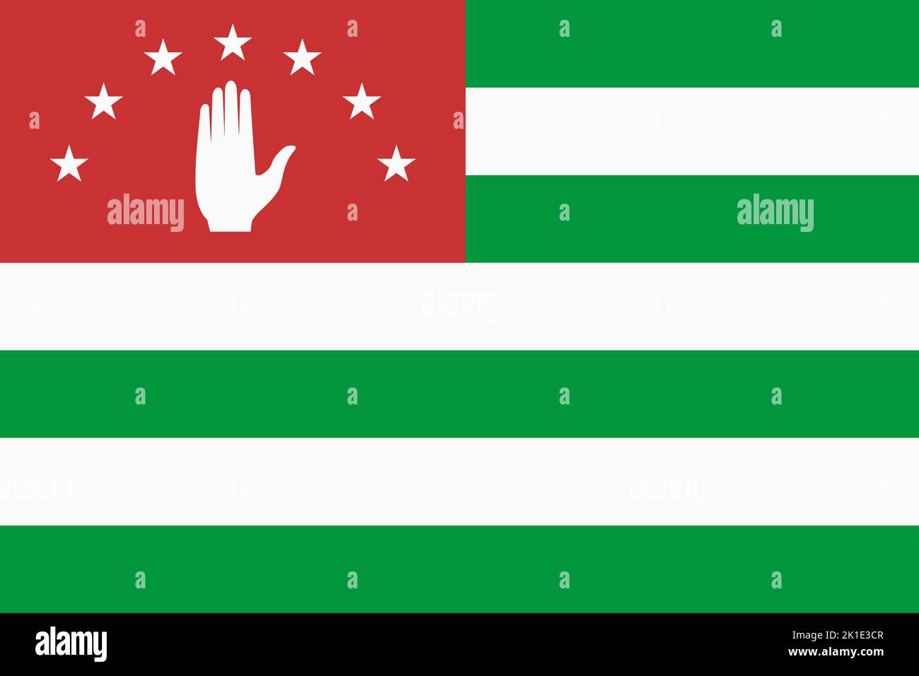 Flag of Abkhazia. Abkhazian national banner and patriotic symbol ...