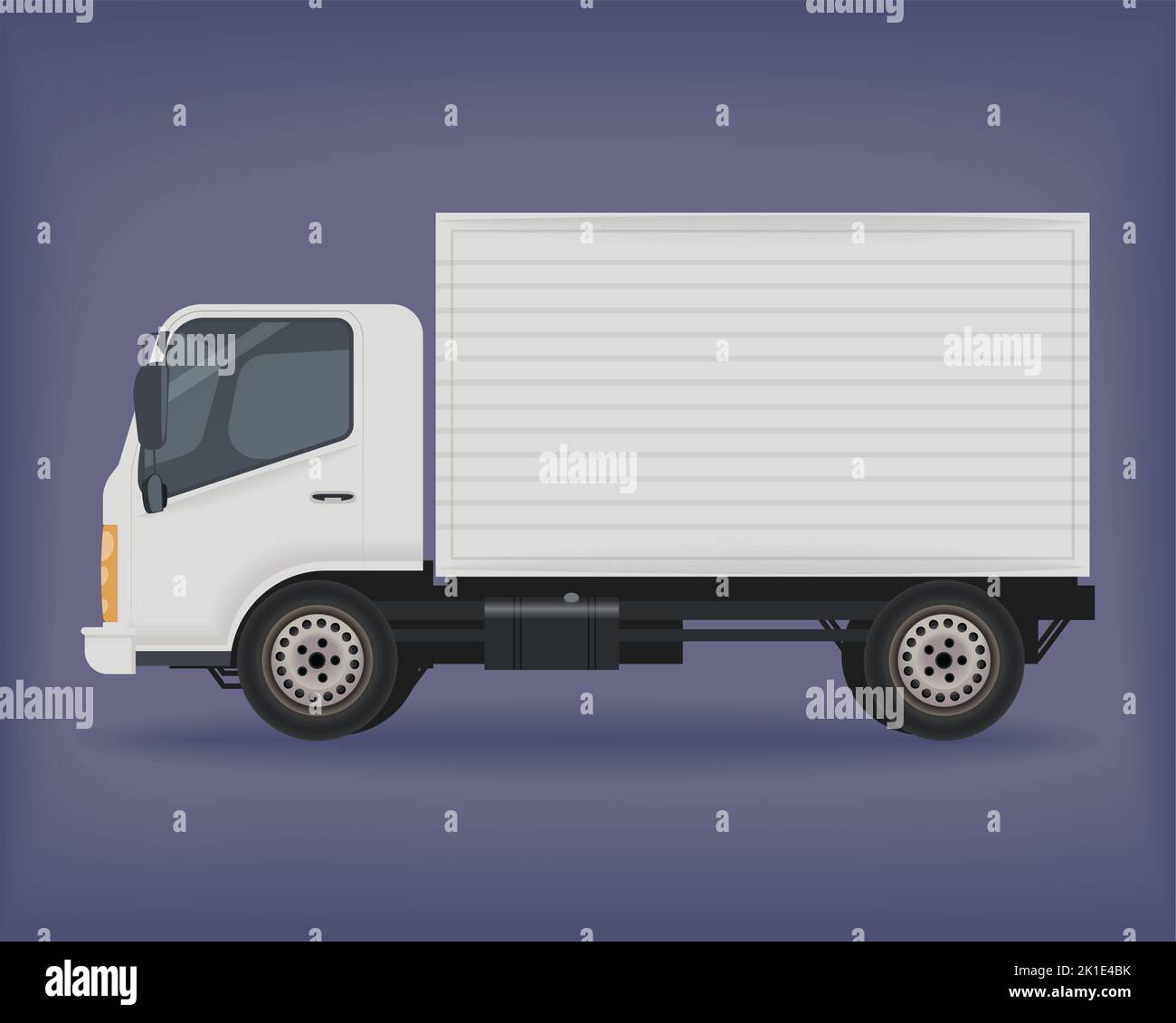 white truck vehicle mockup transport icon Stock Vector Image & Art - Alamy