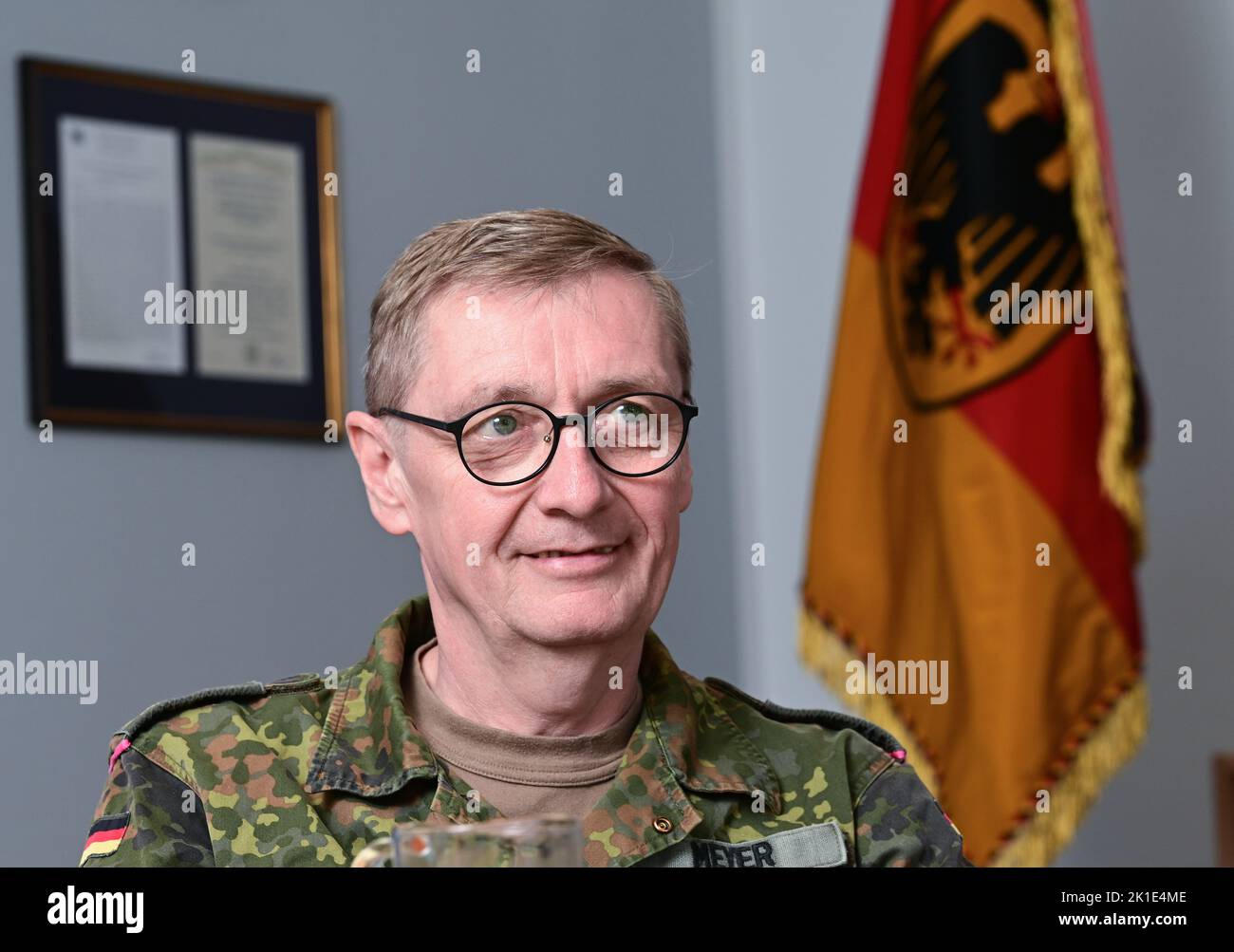 Calw, Germany. 16th Aug, 2022. Brigadier General Ansgar Meyer ...