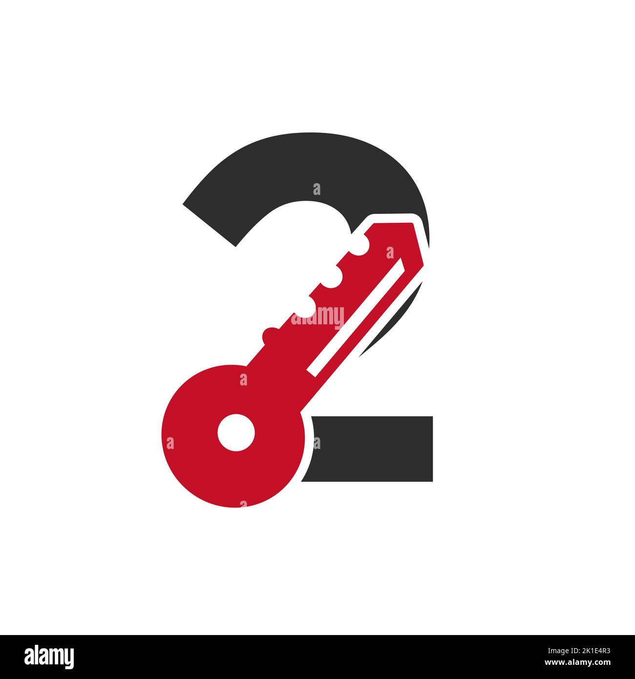Letter 2 Key Logo Combine With House Locker Key For Real Estate and ...