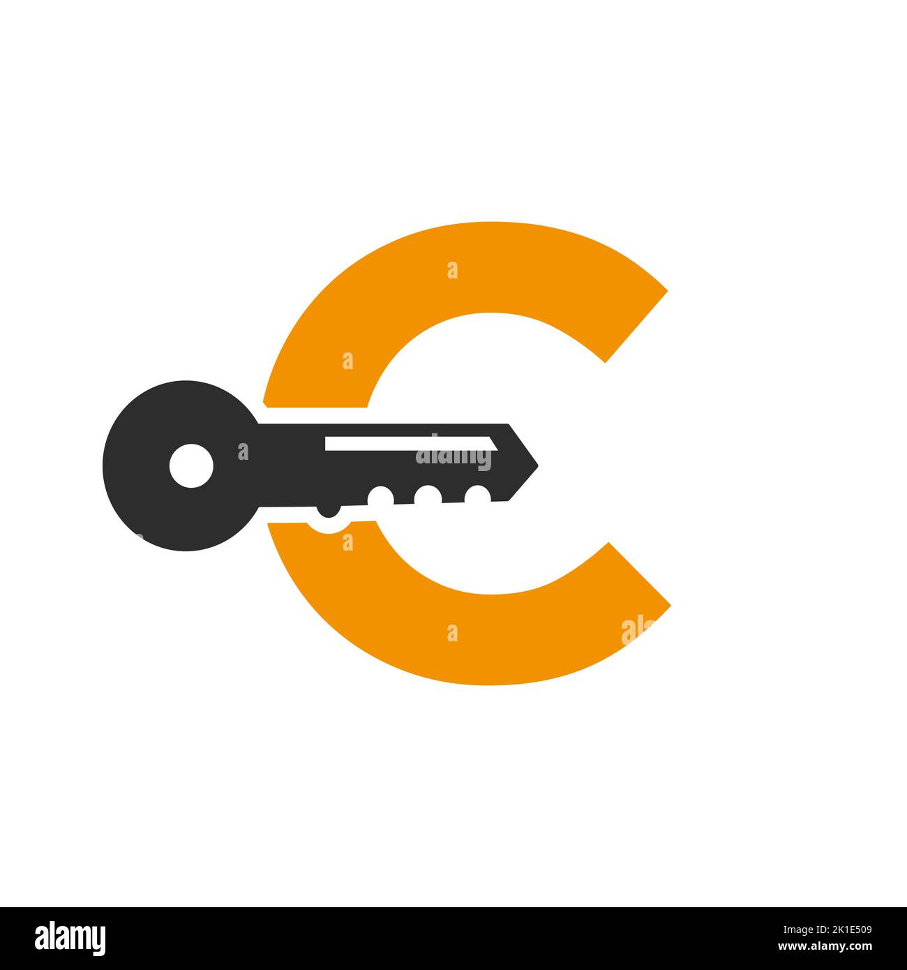 Letter C Key Logo Combine With House Locker Key For Real Estate and ...