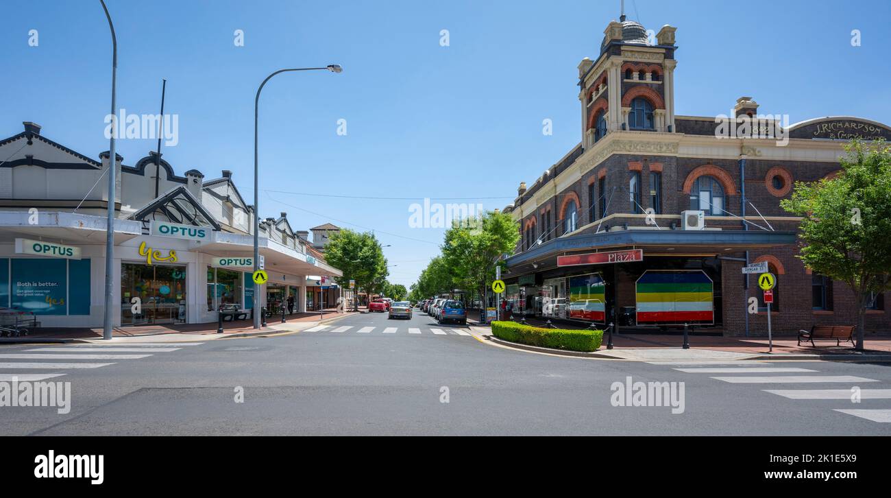 Armidale main street in northern new south wales, australia, with the ...