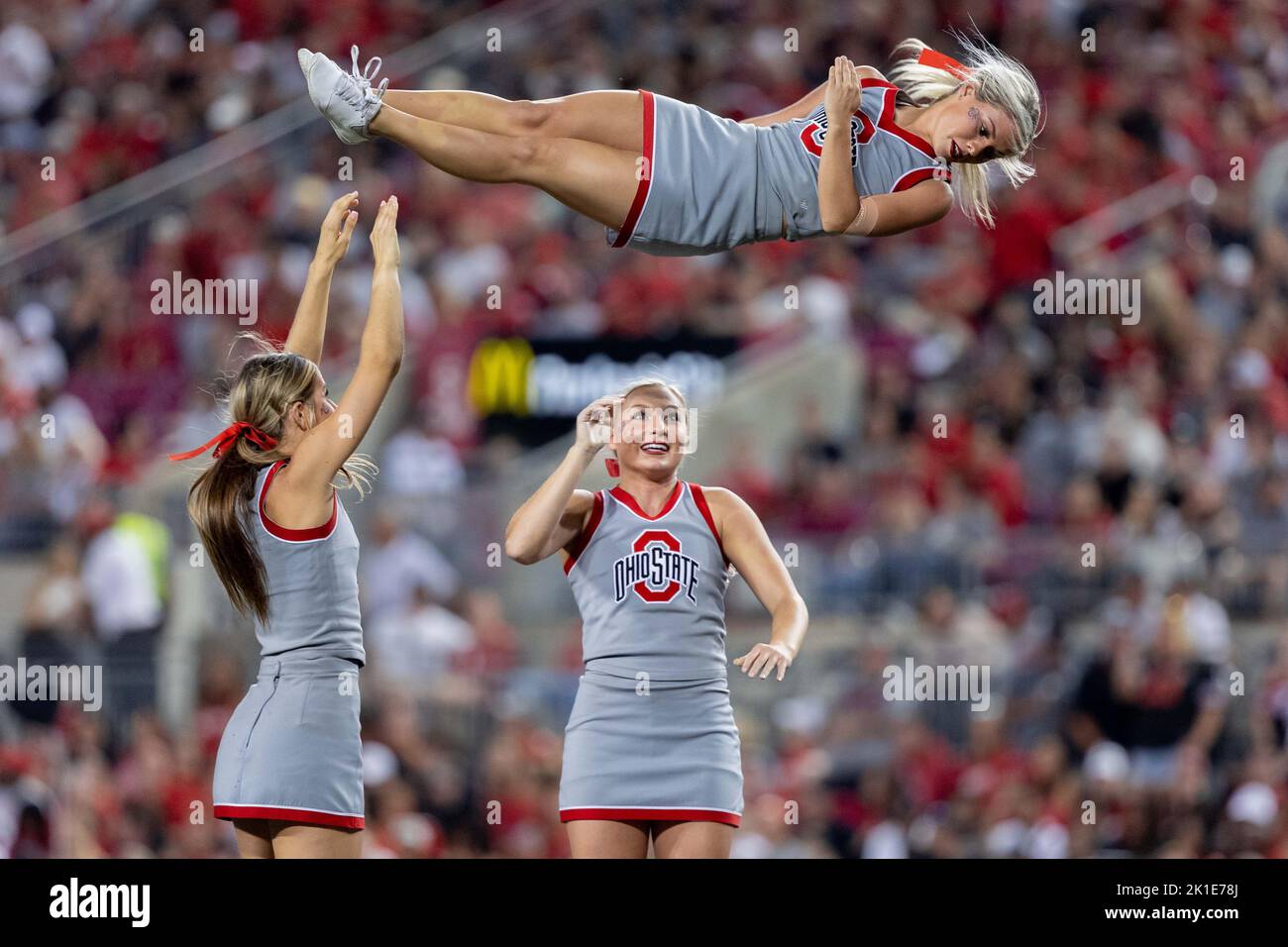 Columbus, Ohio, USA. 17th Sep, 2022. Ohio State Buckeyes cheerleaders ...