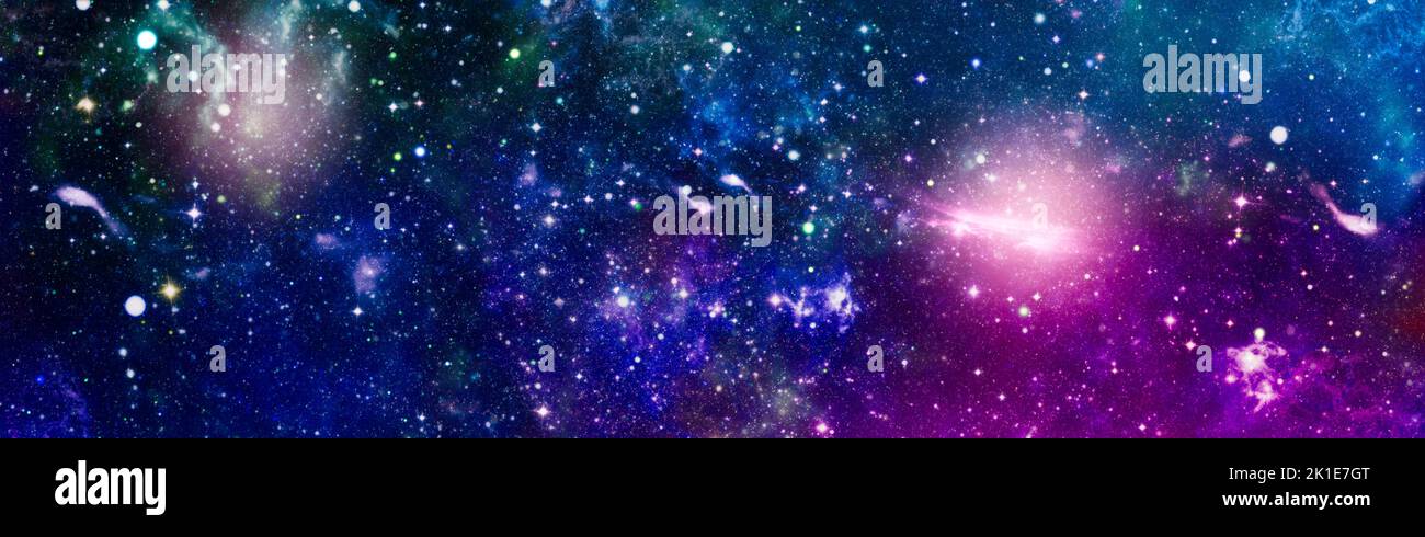 galaxy space as a supernova colorful light glowing.Space Nebula blue ...