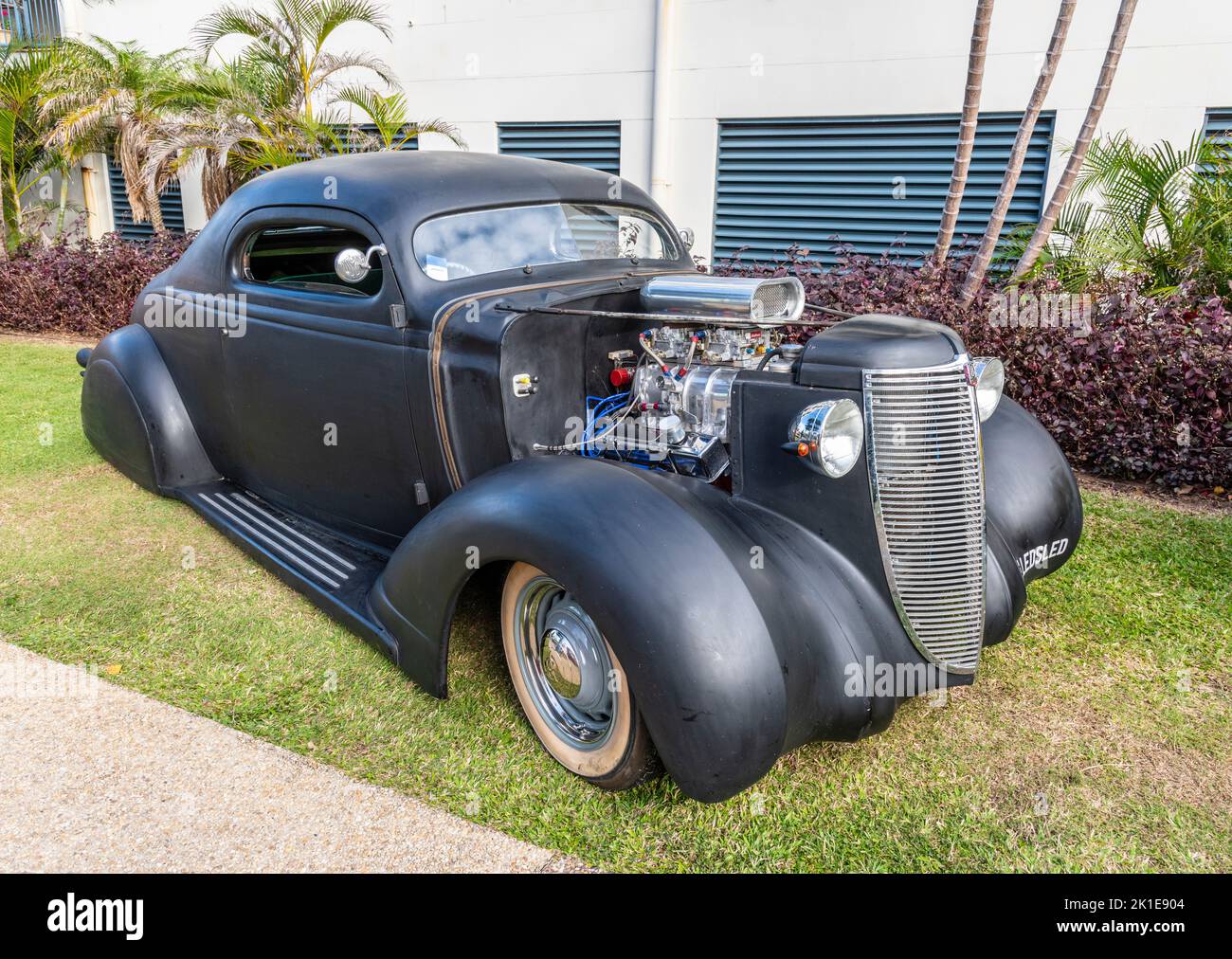American hot rod at the Cooly Rocks On festival at Coolangatta in ...