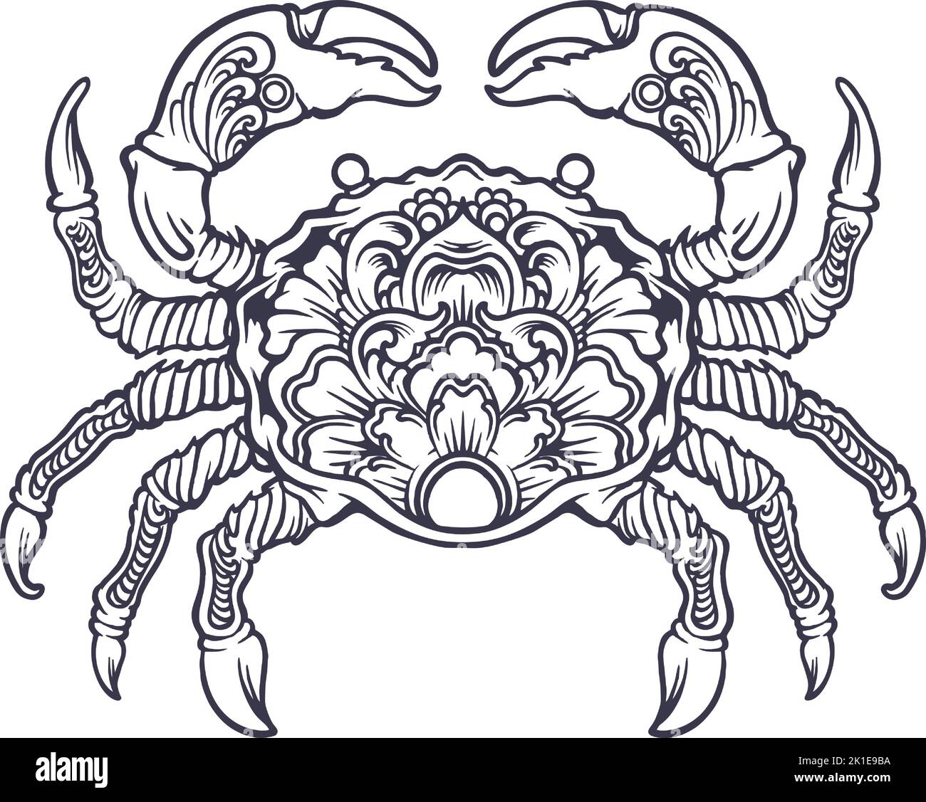 Crab work Stock Vector Images - Alamy