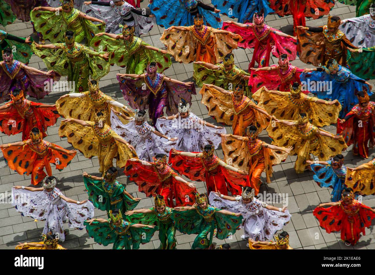 Bandung, West Java, Indonesia. 18th Sep, 2022. Aerial view show dancers ...