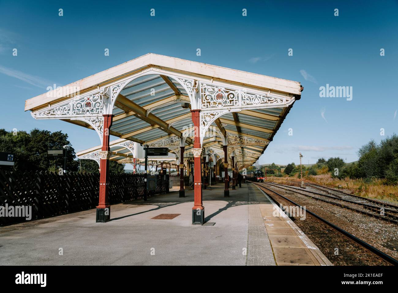The victorian station of Hellifield in Yorkshire Stock Photo - Alamy