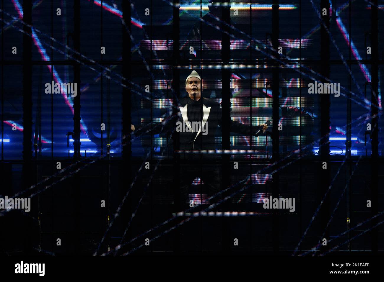 Toronto, Canada. 17th Sep, 2022. Neil Tennant of Pet Shop Boys performs ...