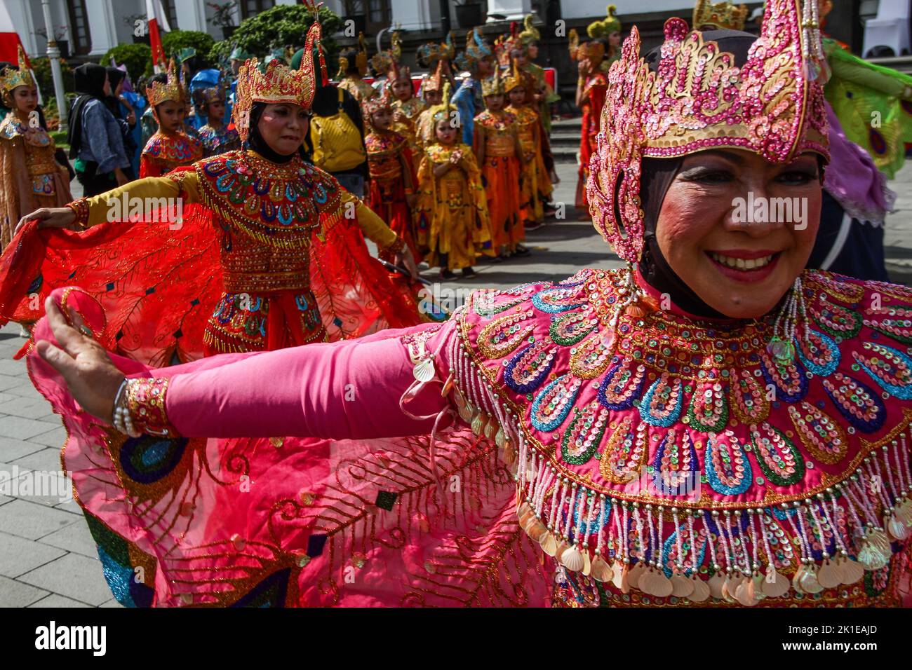 Bandung, West Java, Indonesia. 18th Sep, 2022. Dancers take a part in ...