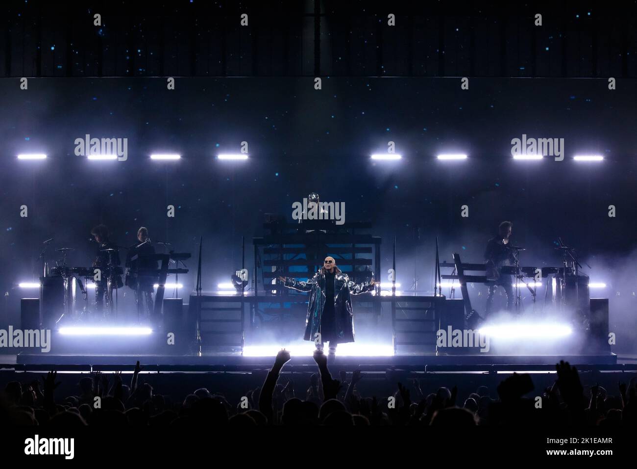 Toronto, Canada. 17th Sep, 2022. Pet Shop Boys perform in front of a ...