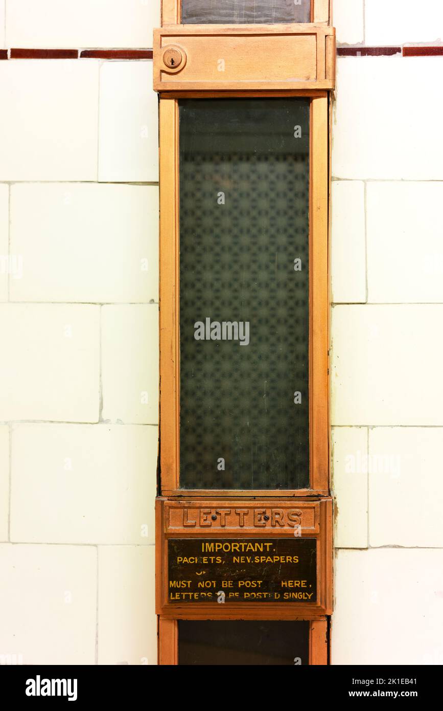 Original mail box in Melbourne's Nicholas Building Stock Photo - Alamy