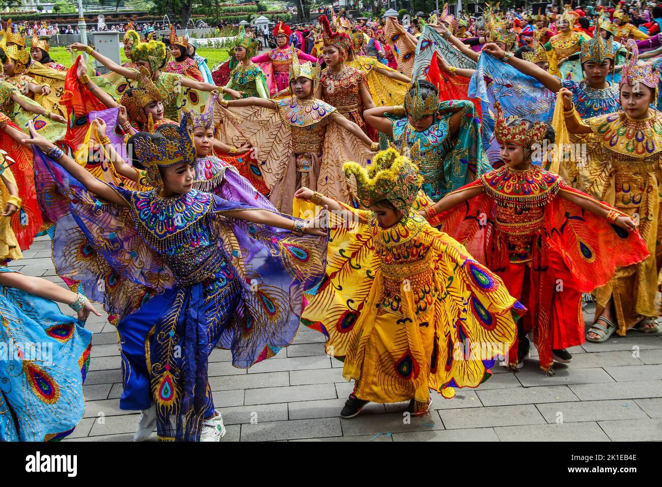 Bandung, West Java, Indonesia. 18th Sep, 2022. Dancers take a part in ...