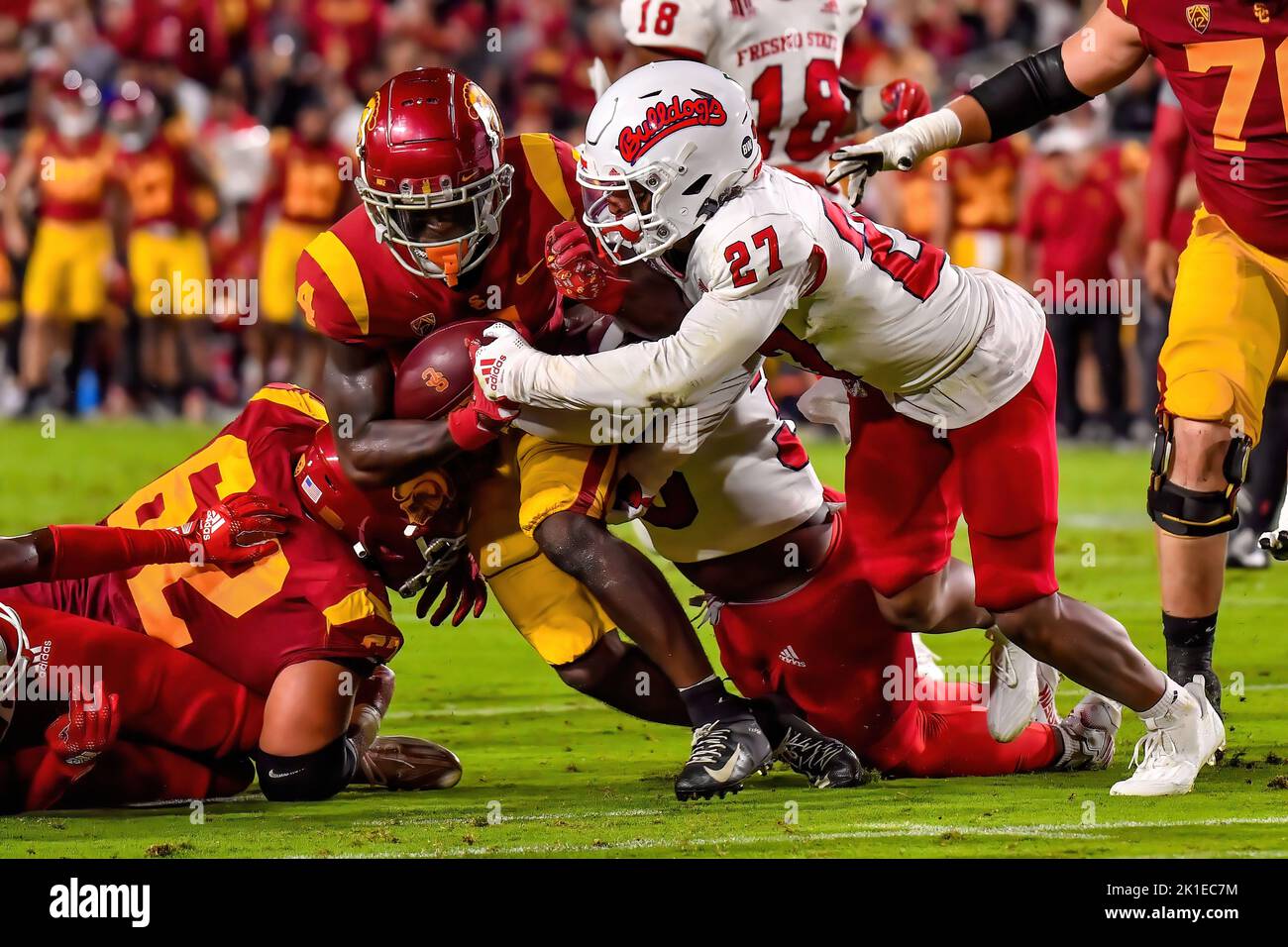 September 17, 2022 Los Angeles, CA.USC Trojans receiver Mario Williams ...