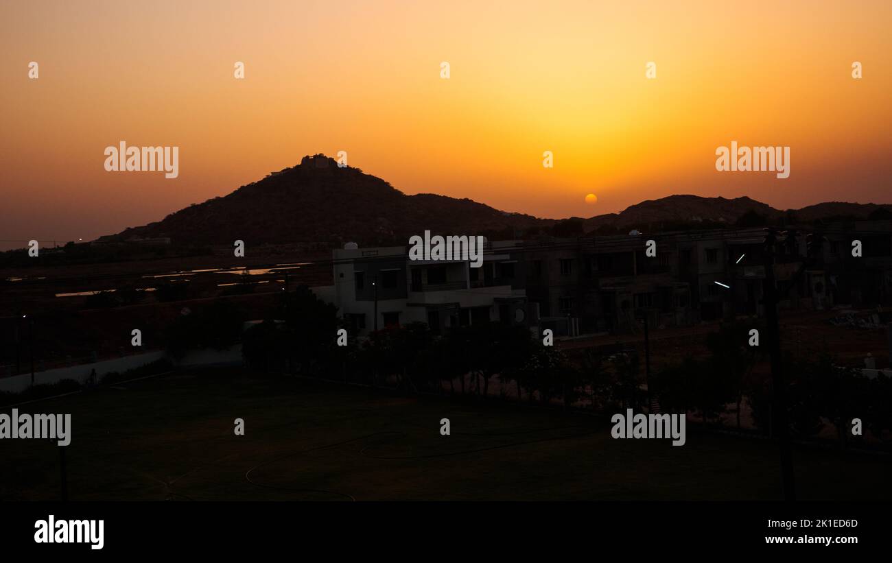 Indian farm sunset hi-res stock photography and images - Alamy