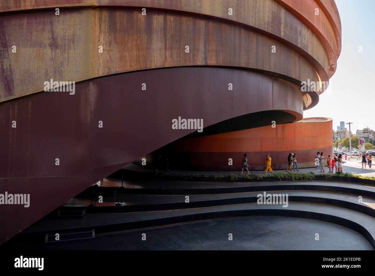 Exterior of Design Museum Holon planned and designed by Israeli ...