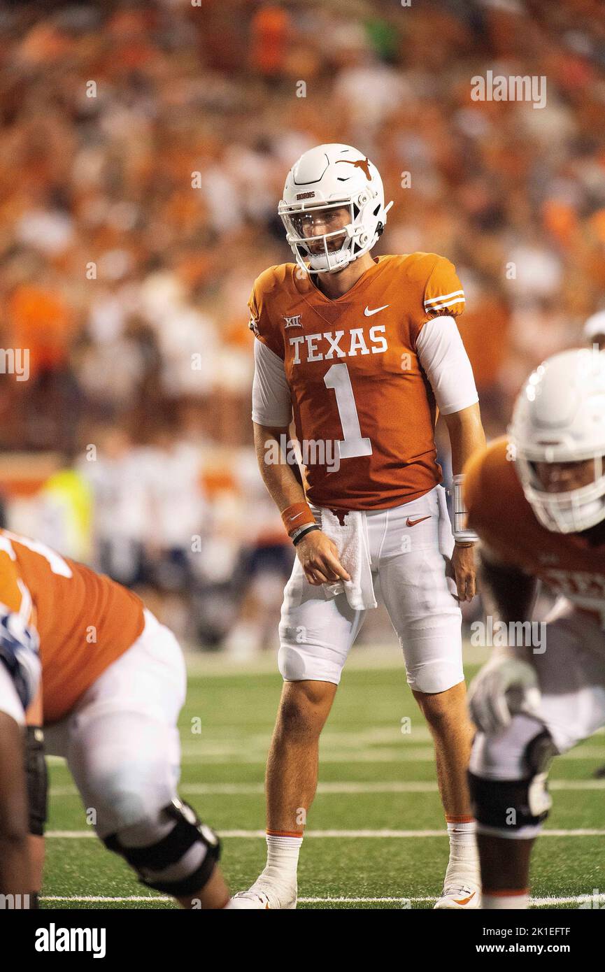 September 17, 2022: Texas Longhorns Quarterback Hudson Card #01 in action during the NCAA ...