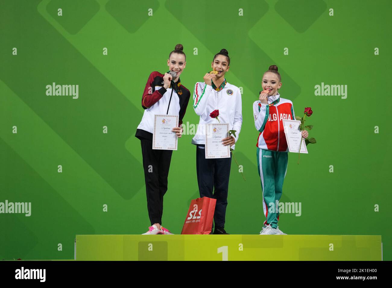 Sofia, Bulgaria. 17th Sep, 2022. Podium All Round - Gold Medal RAFFAELI ...