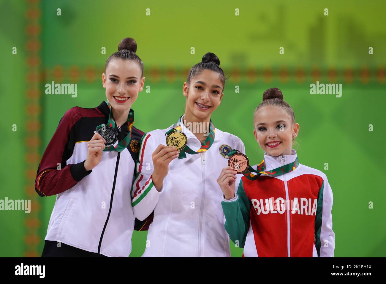 Sofia, Bulgaria. 17th Sep, 2022. Podium All Round - Gold Medal RAFFAELI ...