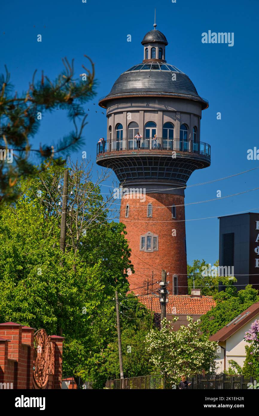 Zelenogradsk, Russia - Jun 02, 2021: The old water tower, one of the ...