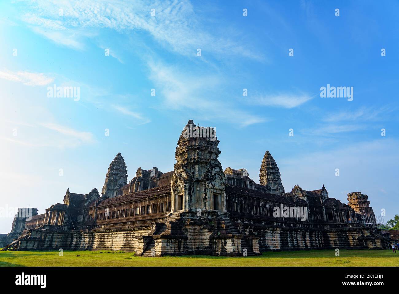 Cambodia. Siem Reap Province. Angkor Wat (Temple City). A Buddhist and ...