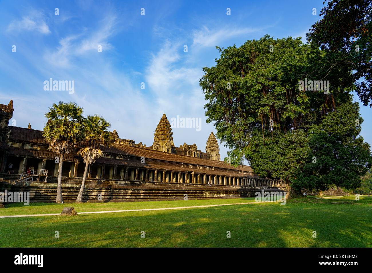 Cambodia. Siem Reap Province. Angkor Wat (Temple City). A Buddhist and ...