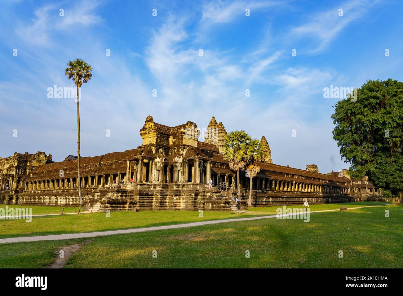 Cambodia. Siem Reap Province. Angkor Wat (Temple City). A Buddhist and ...