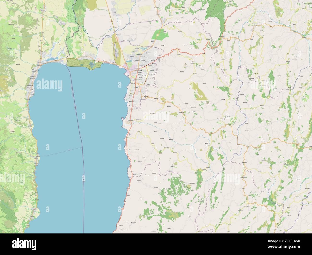 Outline map of bujumbura rural hi-res stock photography and images - Alamy