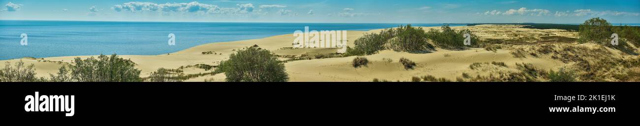Sand dunes of the russian part Curonian Spit. Kaliningrad region ...