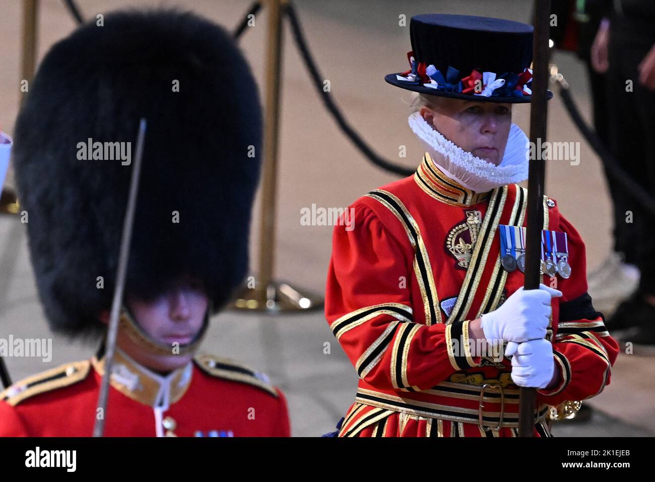 The King's Bodyguard the Yeomen of the Guard (right) and the Scots ...