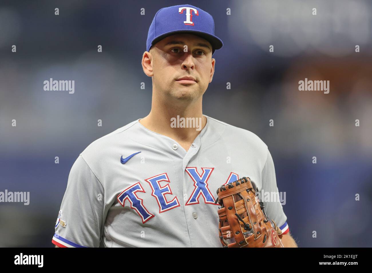 St. Petersburg, FL. USA; Texas Rangers first baseman Nathaniel Lowe (30 ...