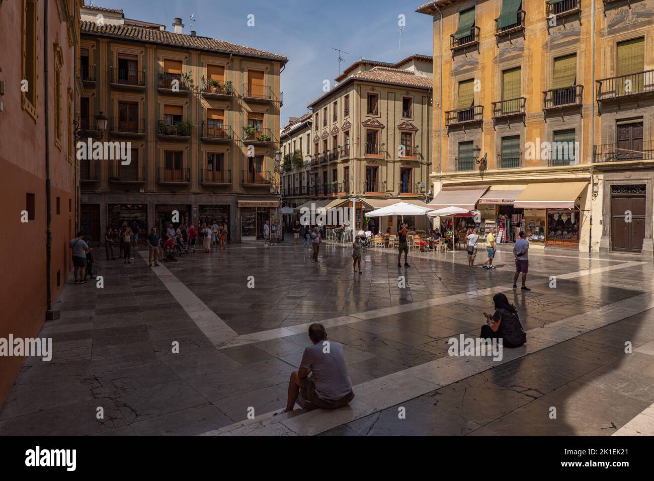 City Square in Malaga, Spain Stock Photo - Alamy