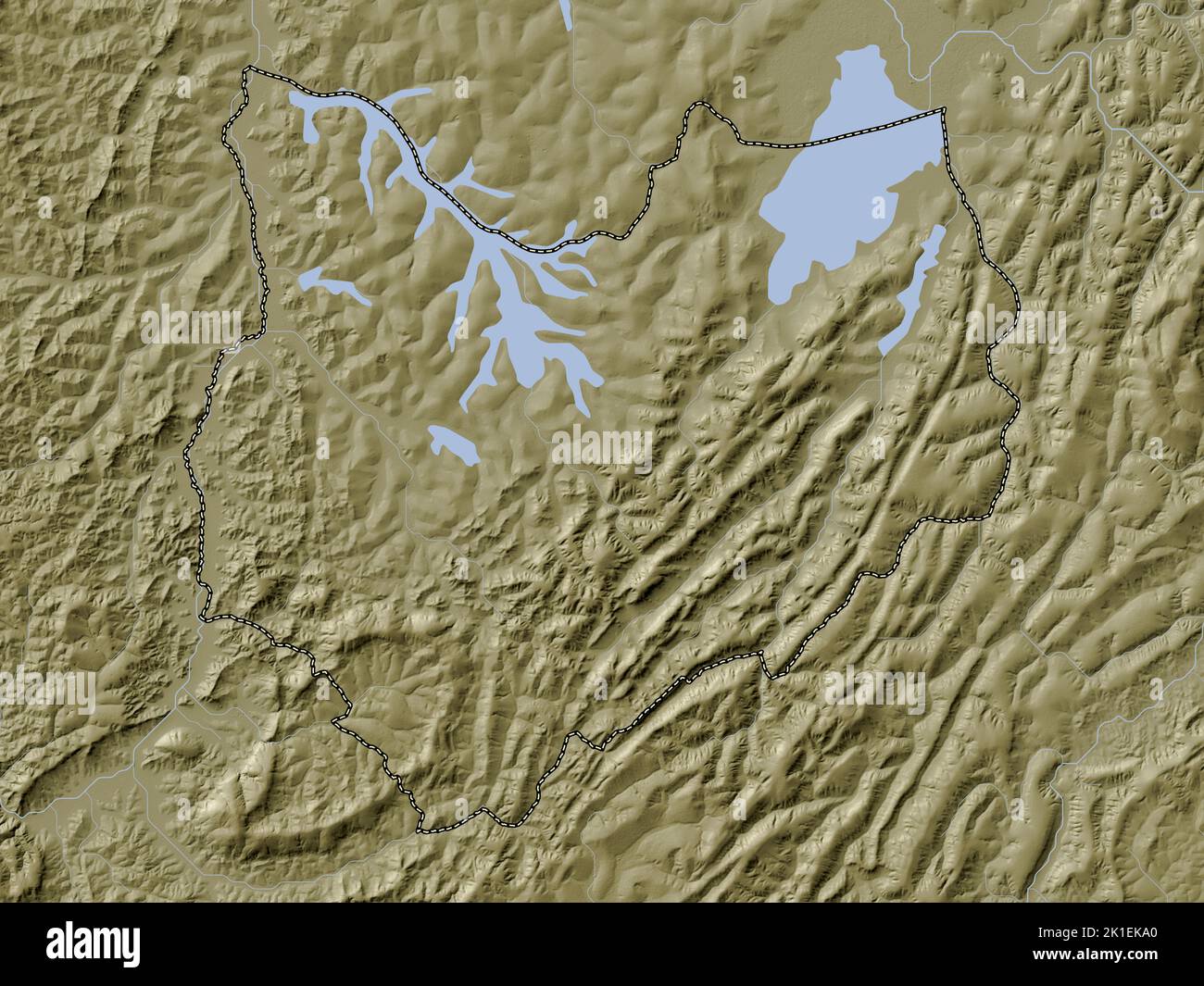 Kirundo, province of Burundi. Elevation map colored in wiki style with ...