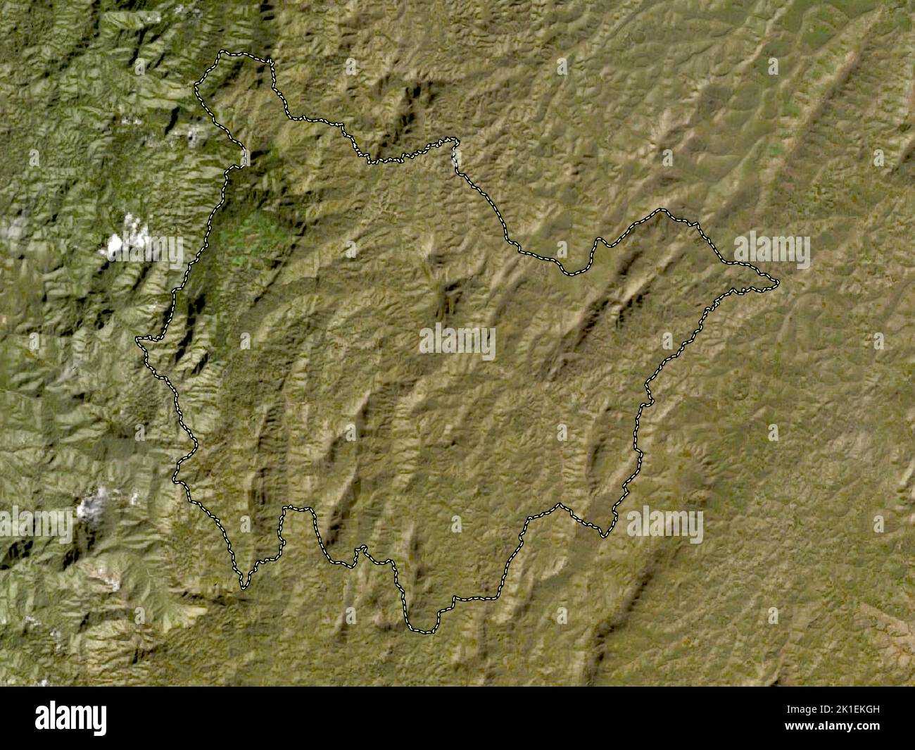 Muramvya, province of Burundi. Low resolution satellite map Stock Photo ...