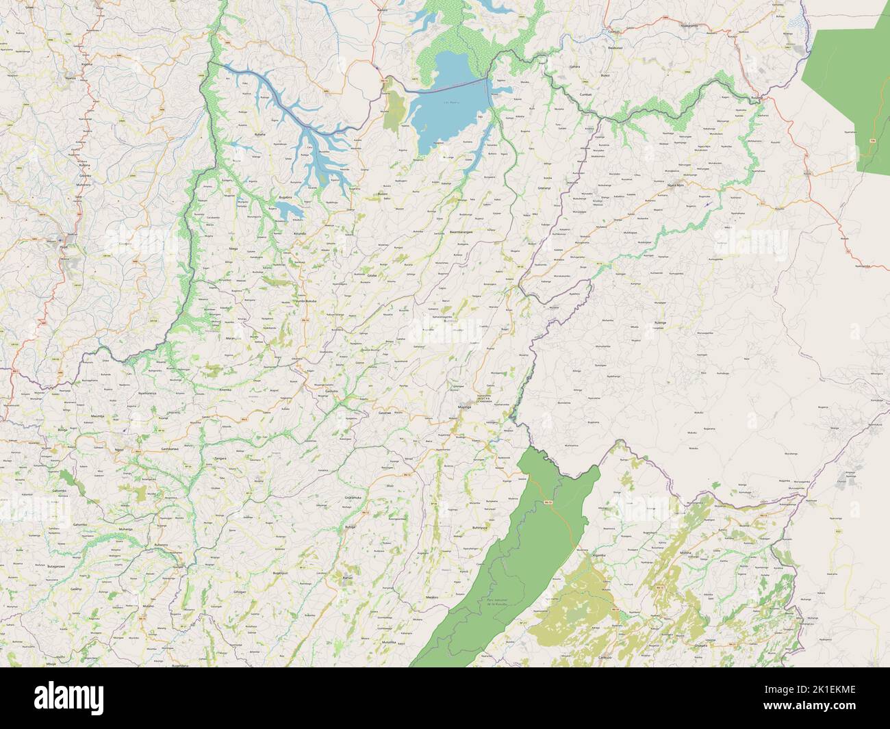 Muyinga, province of Burundi. Open Street Map Stock Photo - Alamy