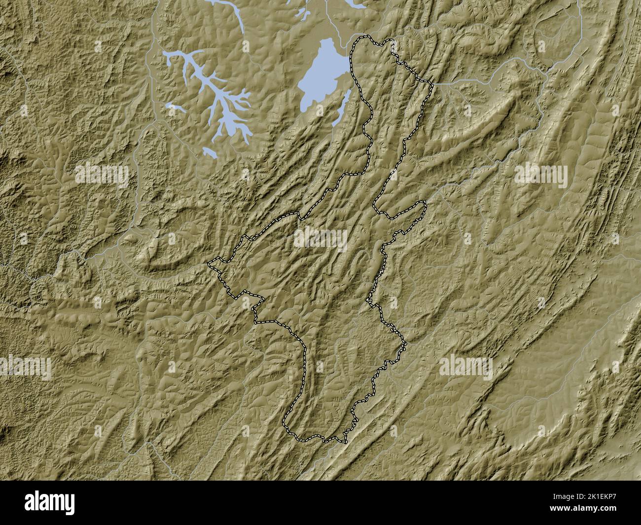 Muyinga Province Of Burundi Elevation Map Colored In Wiki Style With