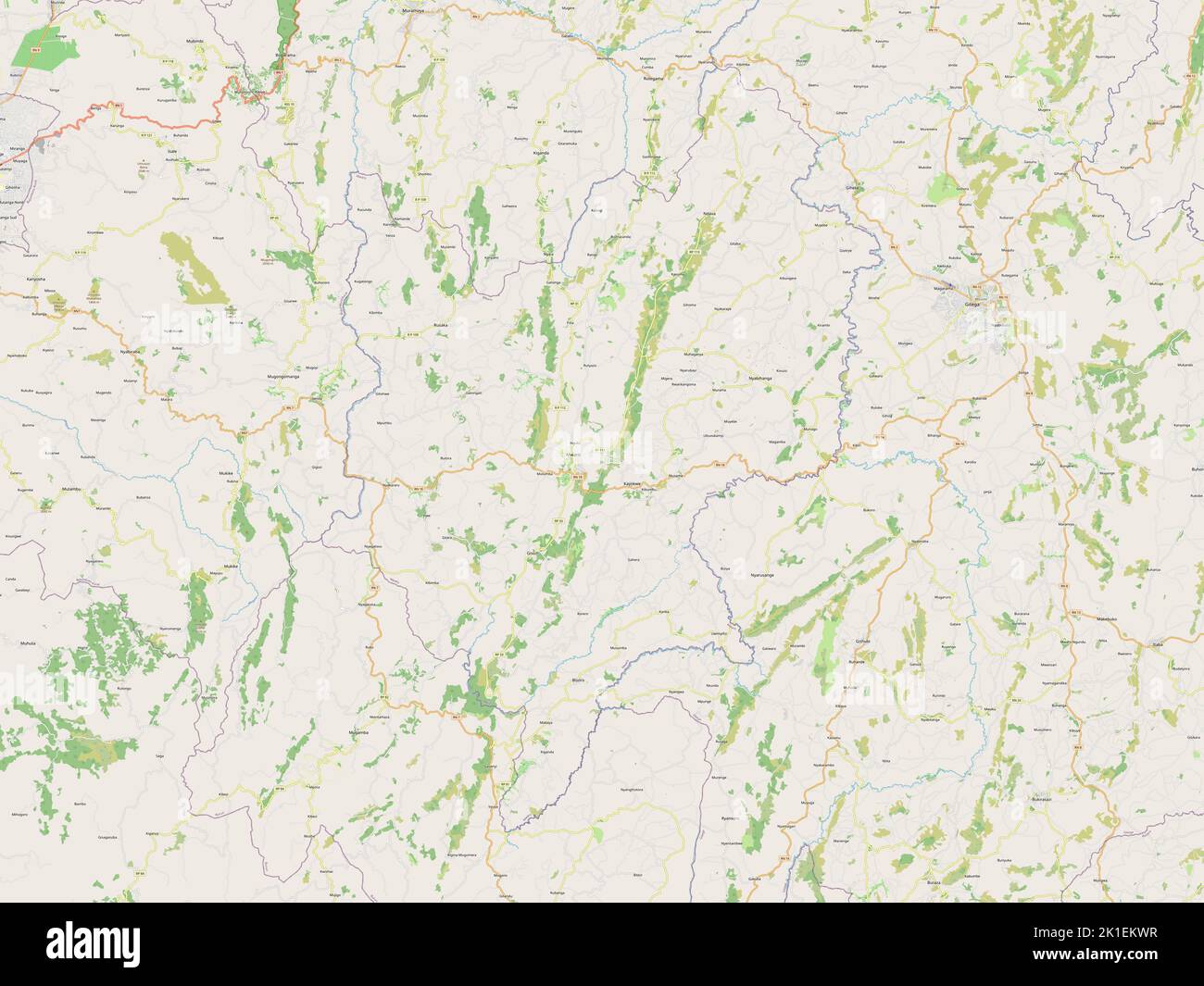 Mwaro outline map hi-res stock photography and images - Alamy