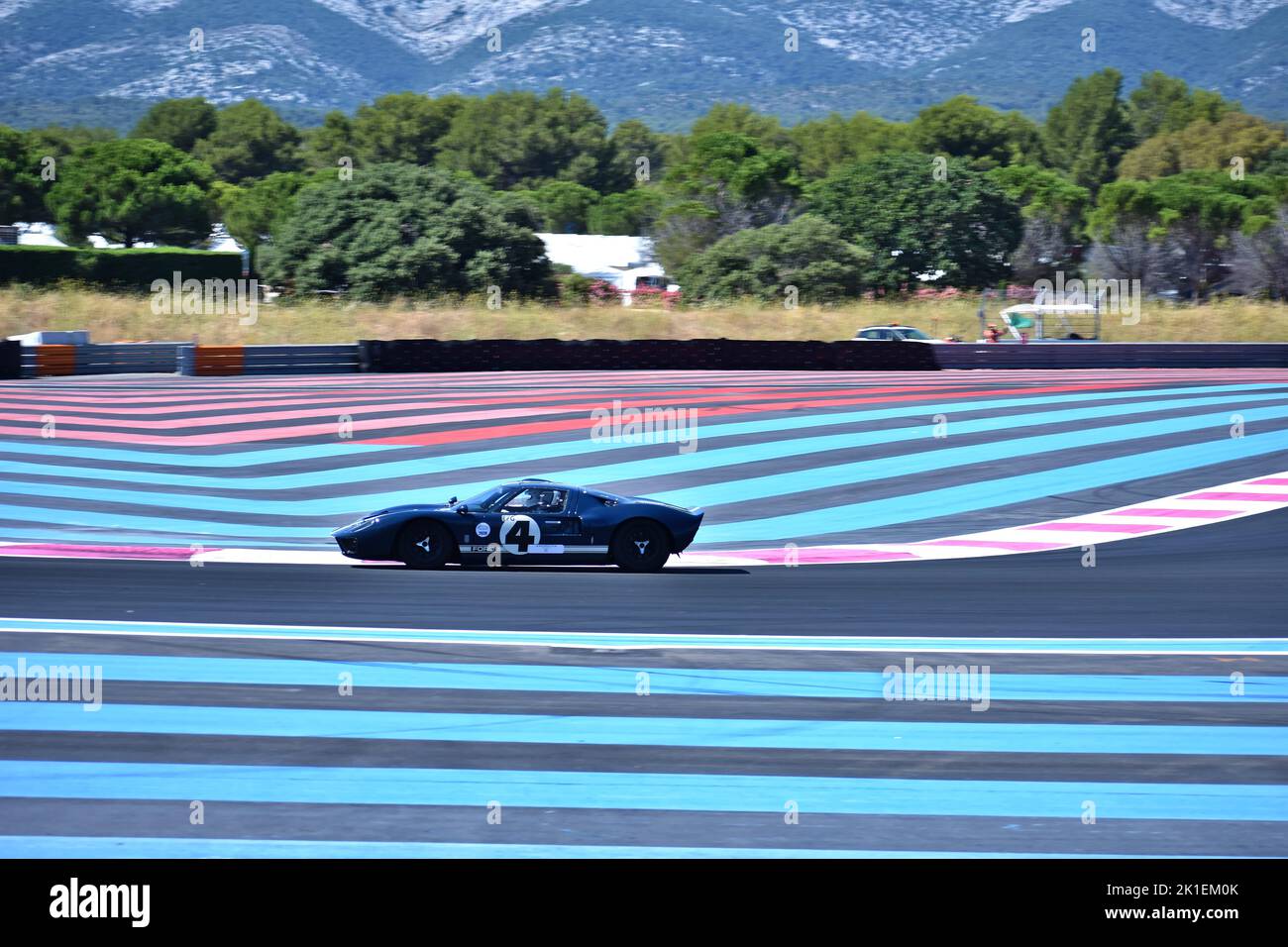 A Ford GT racing car on the Paul Ricard Racetrack, Le Castellet, France ...