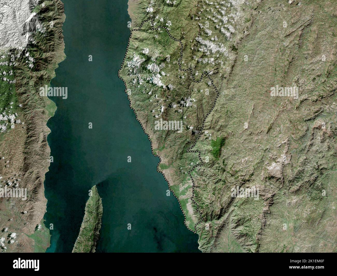 Rumonge, city of Burundi. High resolution satellite map Stock Photo - Alamy